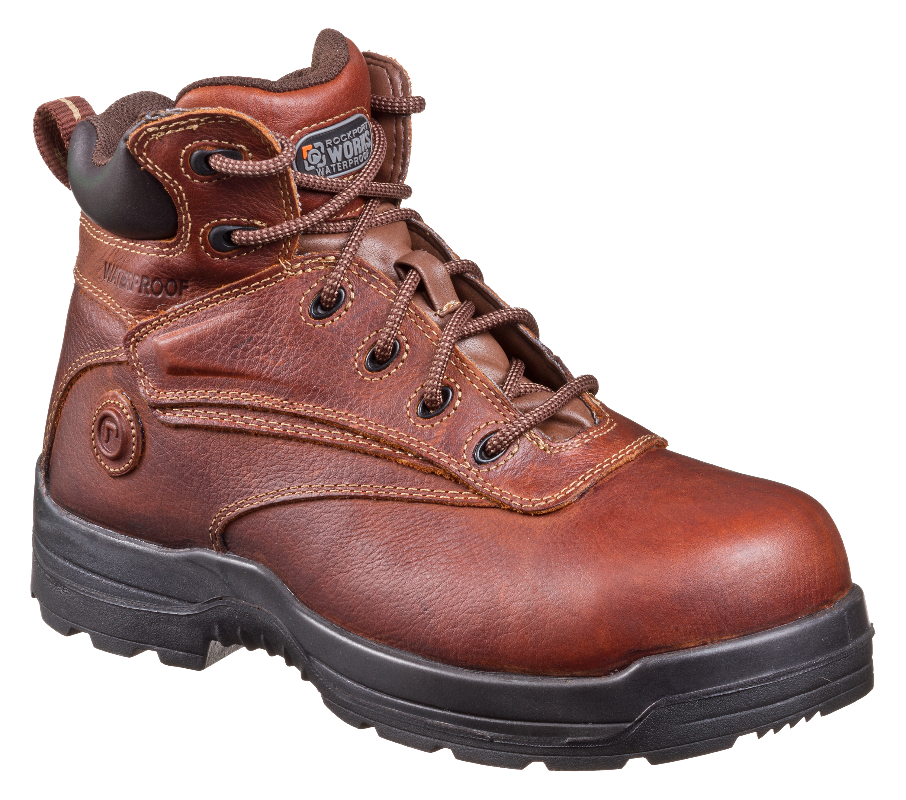 Rockport Works More Energy Waterproof Crazy Horse Leather Safety Toe ...